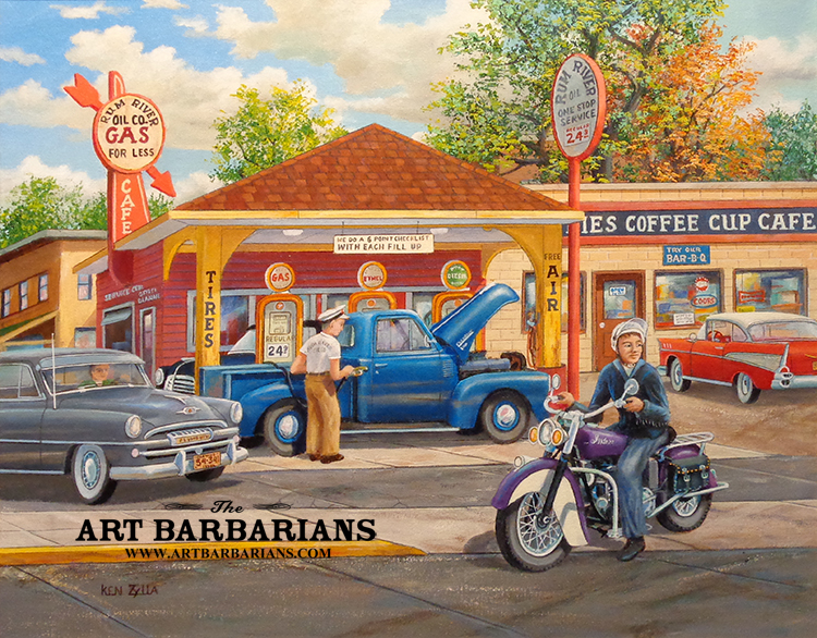 Paintings Of Service Stations